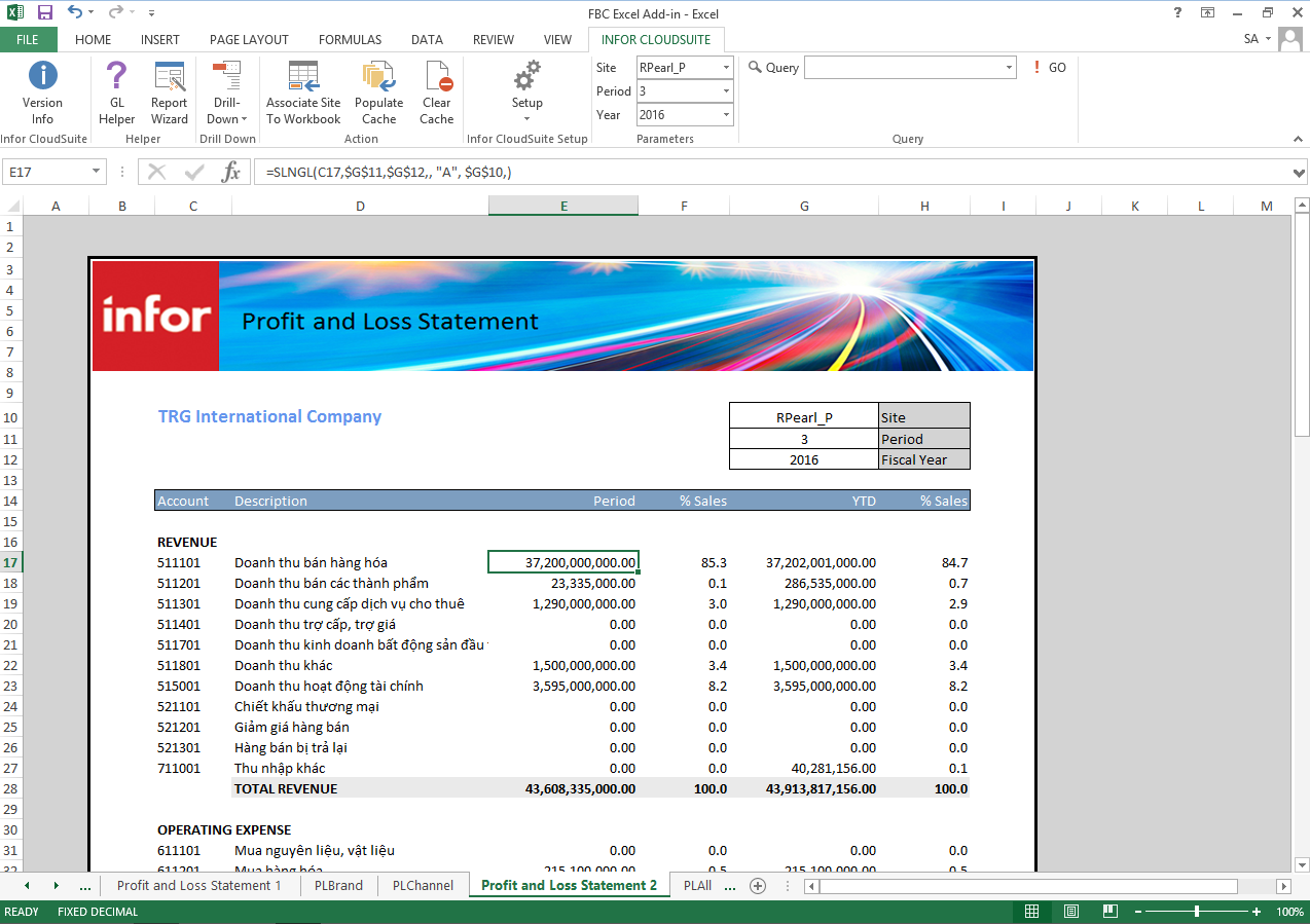Infor Cloudsuites Excel Add In Your Everyday Tool Gets Smarter