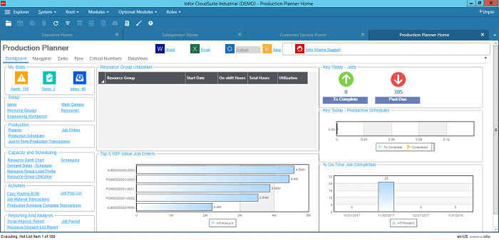 Infor CloudSuite Industrial and Real-time Indicators (P.3)