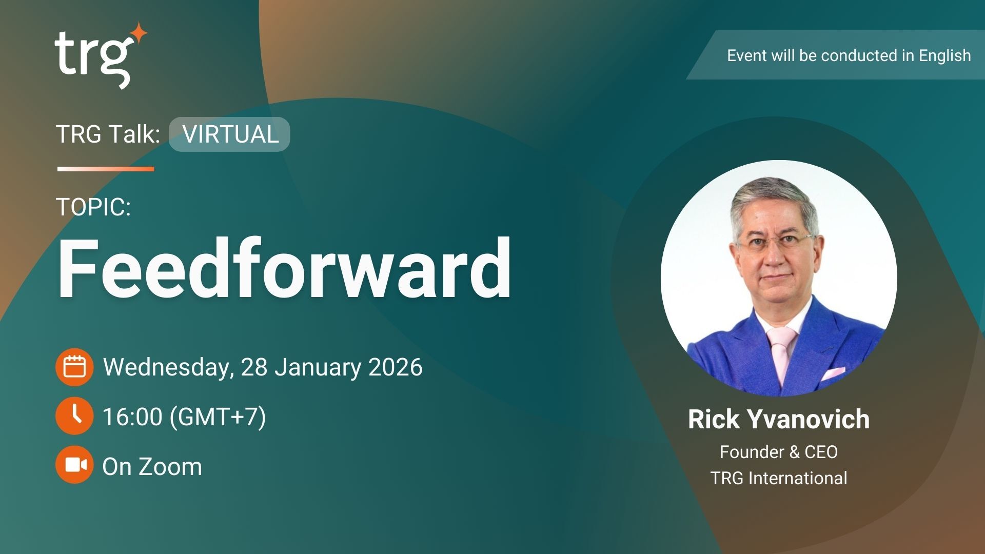 LIVE WEBINAR | TRG Talk Virtual: Feedforward - 28 January 2026